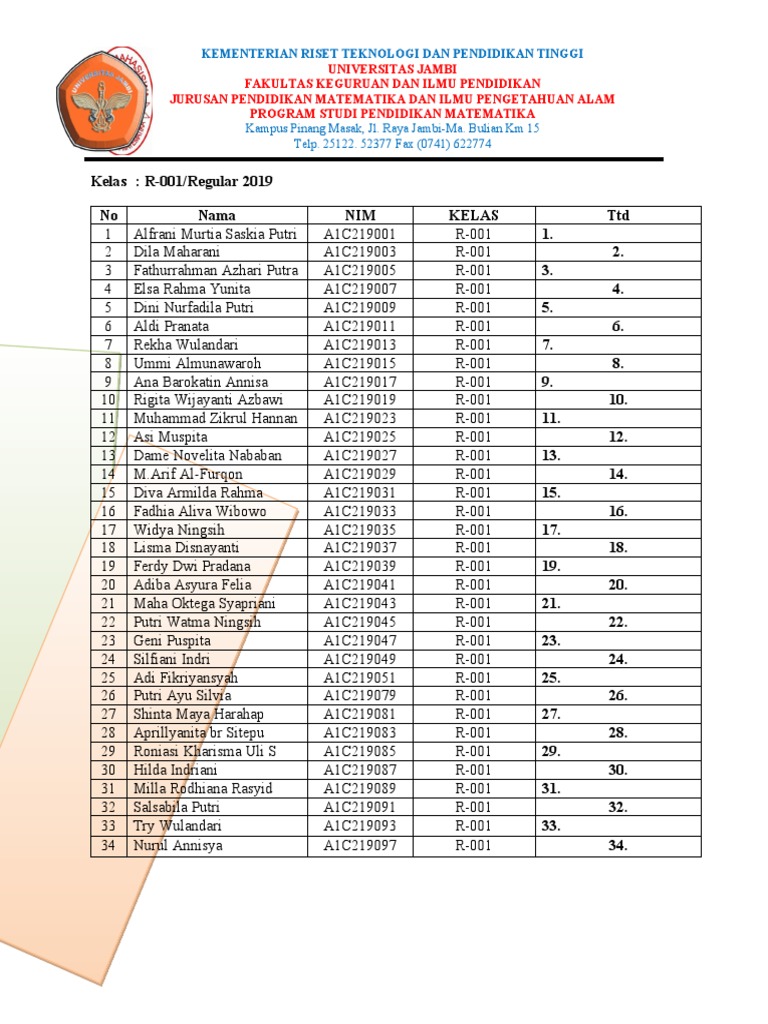 Absen 2017,2018,2019 | PDF