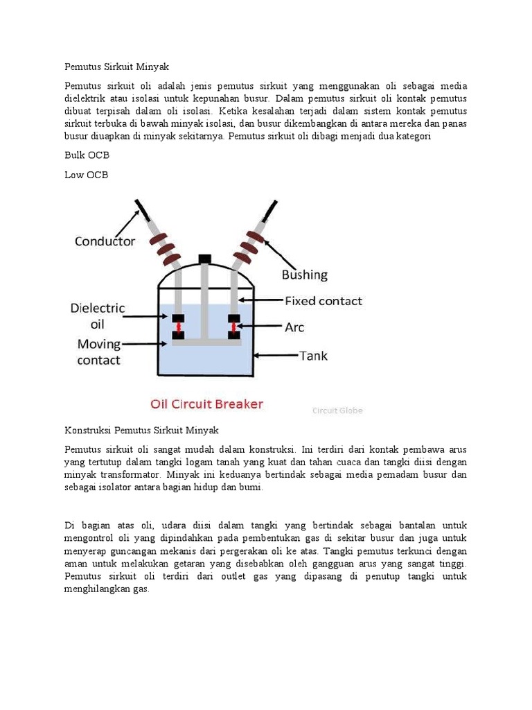 Pemutus Sirkuit Oli: Panduan Teknis | PDF