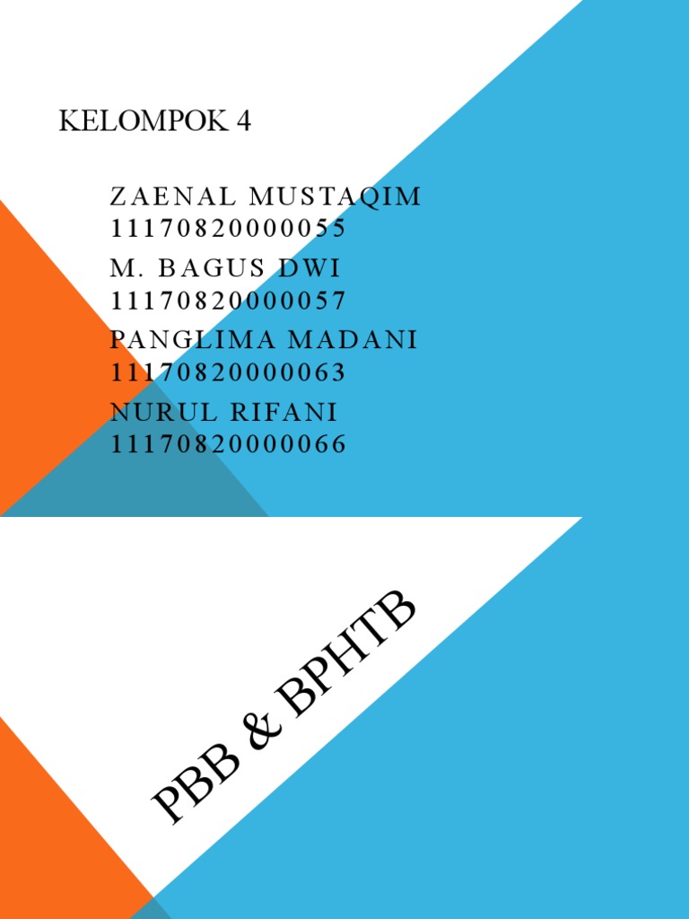 PBB Dan BPHTB | PDF