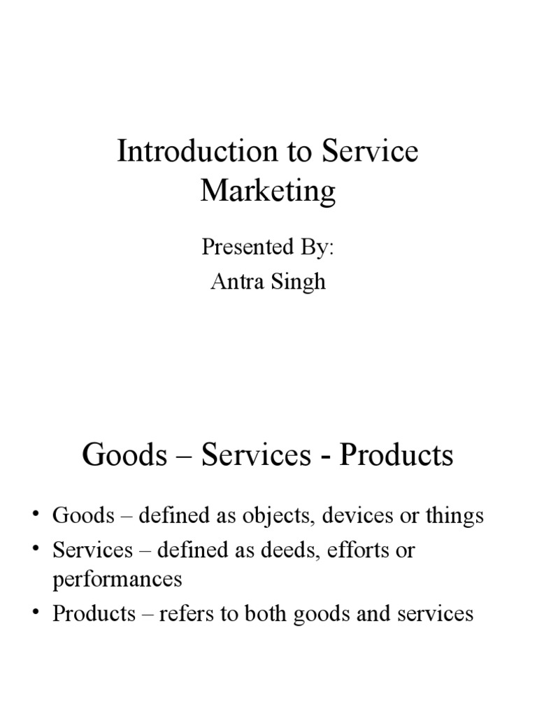Introduction of Service Marketing | PDF | Brand | Distribution (Business)