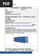 CTPAT 7-Point Container Seal Inspection Checklist | PDF | Door | Wall