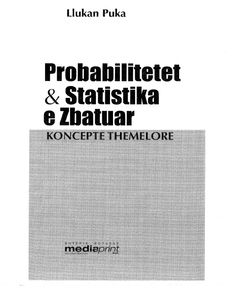 LIBRI Llukan Puka Probabilitetet Statistika PDF | PDF