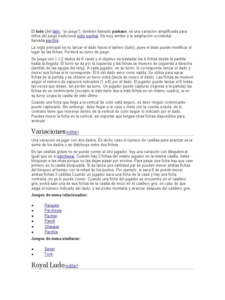 Reglas y Variantes del Juego Ludo | PDF | Deportes | Juegos de mesa