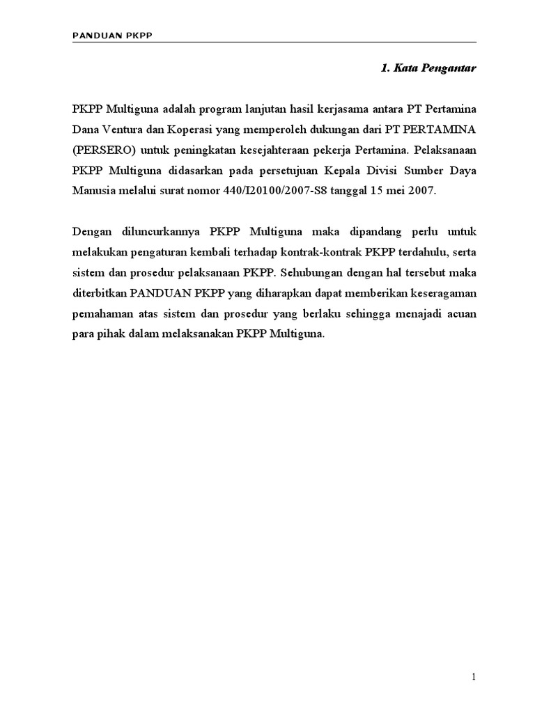 Ketentuandanprosedur PKPP | PDF