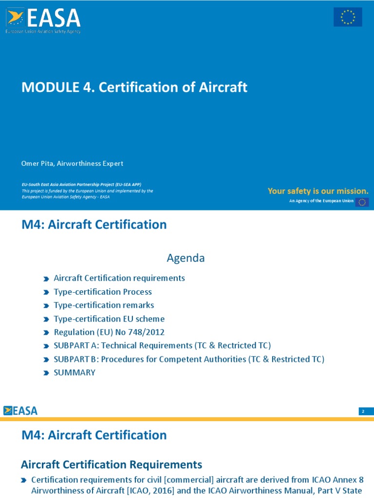 EaSa Certification of Aircraft | PDF | Aircraft | Aerospace