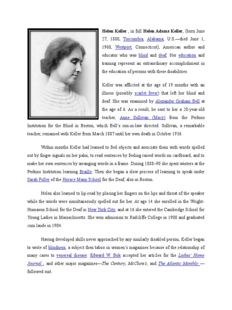 Helen Keller (Biography) | Helen Keller