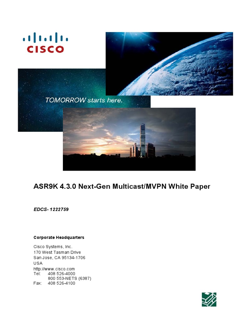 Cisco ASR9K MVPN Guide | PDF | Multiprotocol Label Switching | Networking