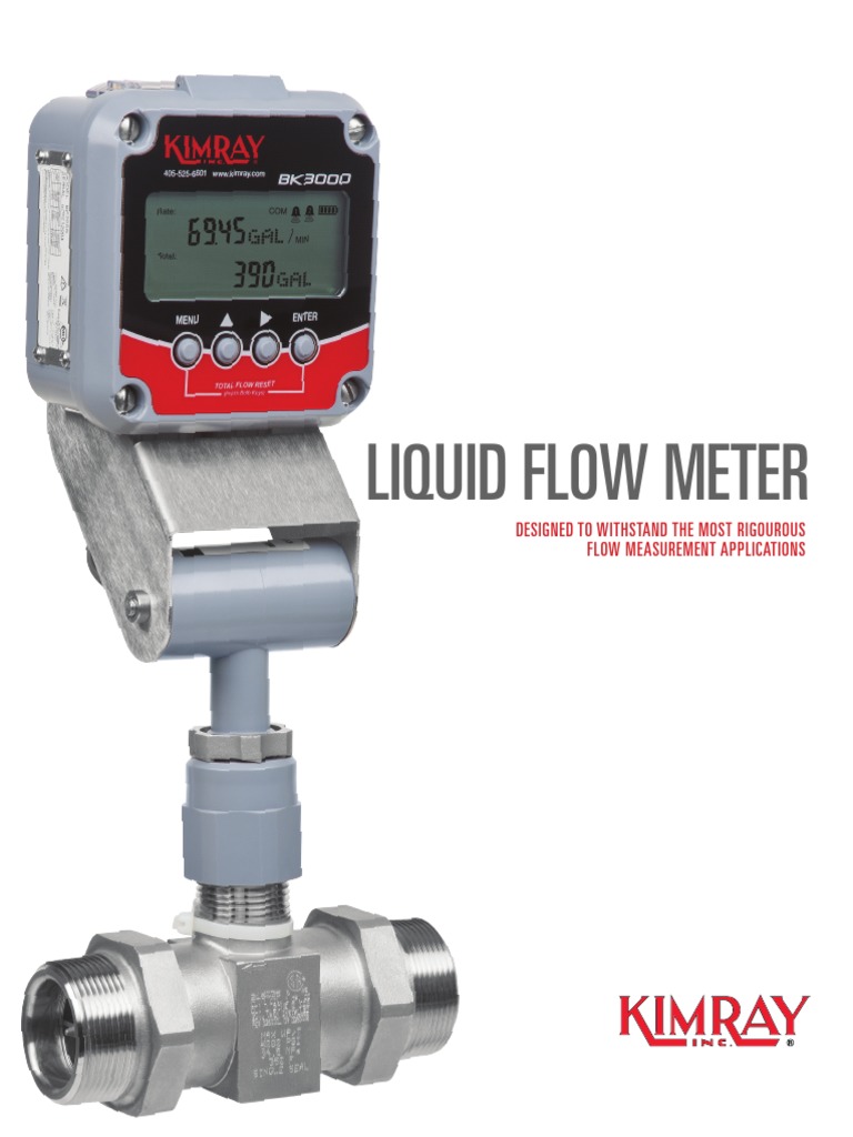 Brochure Liquid Flow Meter | PDF | Flow Measurement | Fluid Dynamics