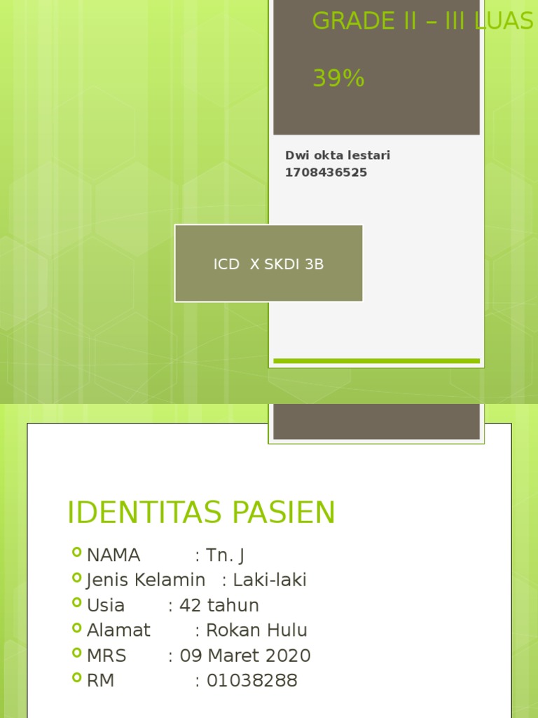 (Combustio Grade II-III) LAPORAN KASUS | PDF | Teknologi & Rekayasa