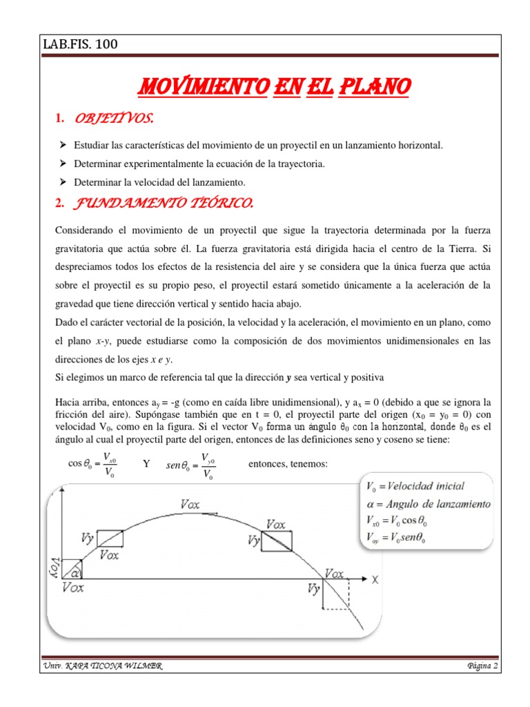 Movimiento en El Plano | PDF | Tiempo espacial | Cantidad