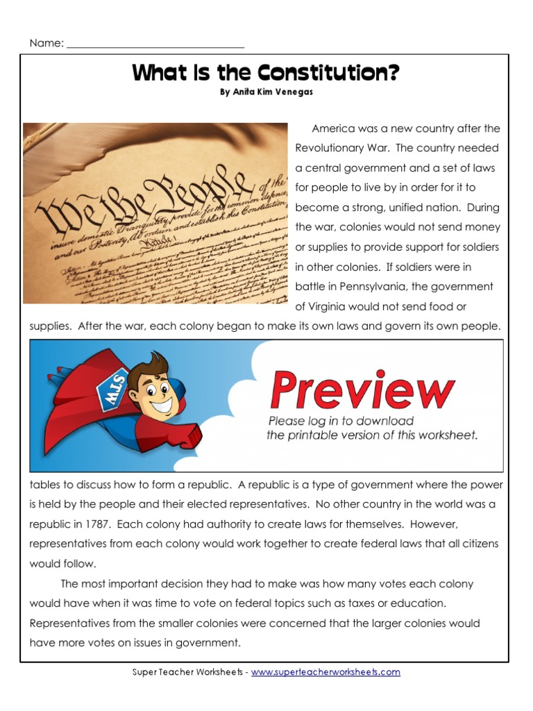 Understanding the Constitution's Creation | PDF | United States ...