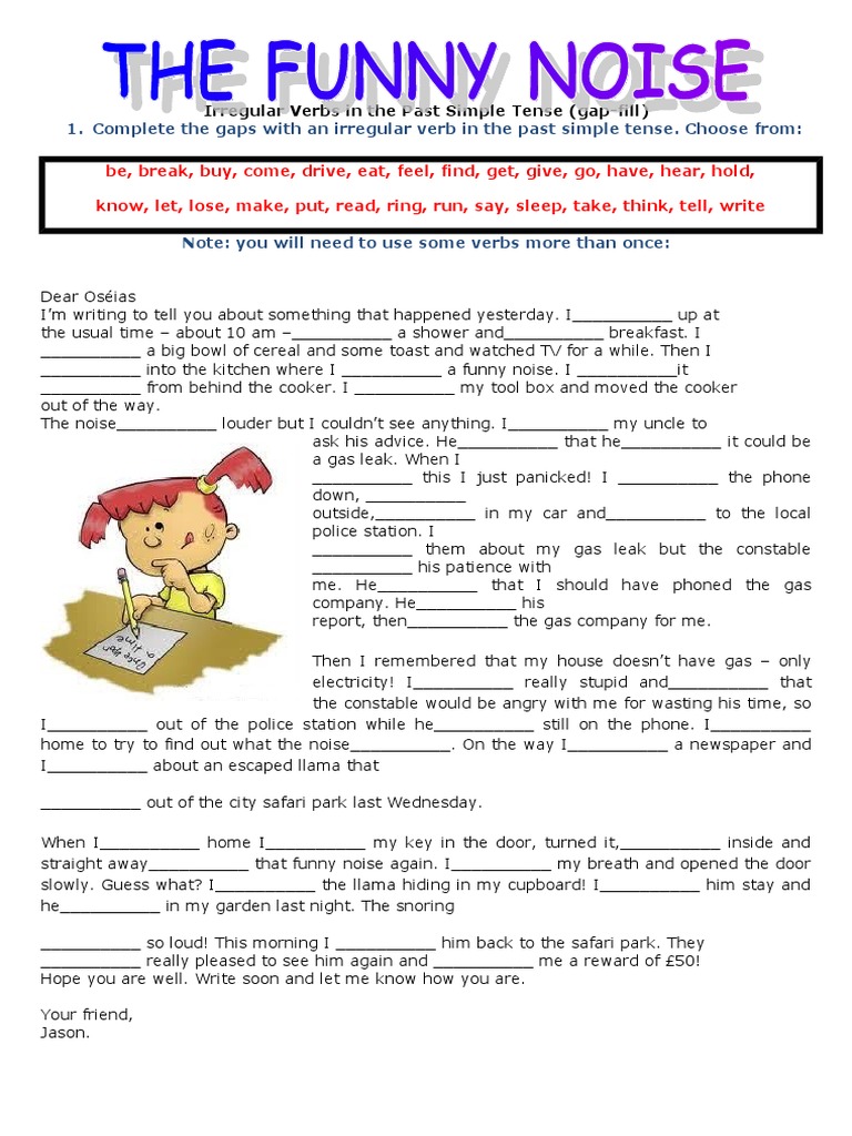 Past Simple Fill in The Space | PDF