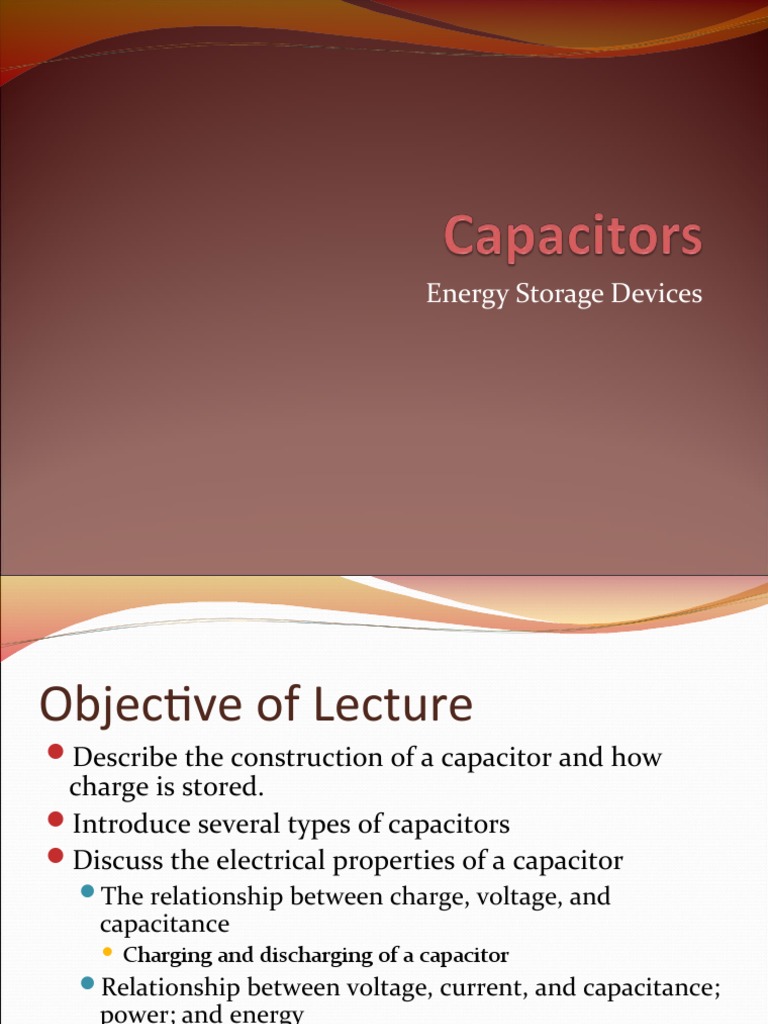Capacitors | PDF | Capacitor | Components