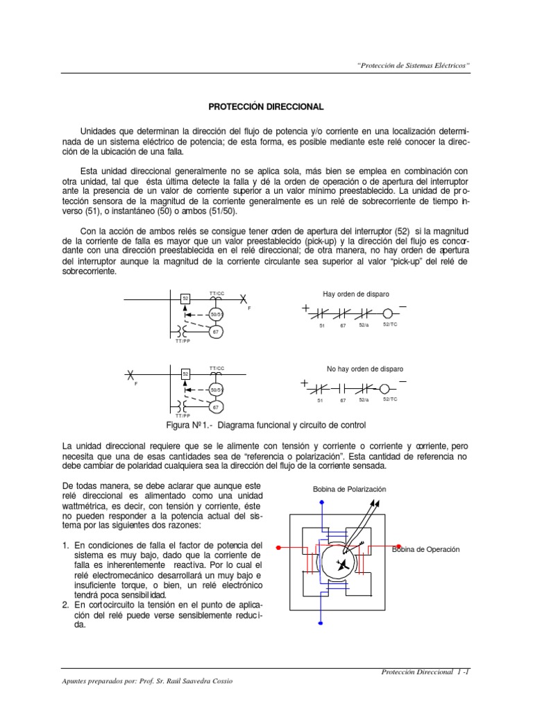 Protección Direccional 67N | PDF | Relé | Corriente eléctrica