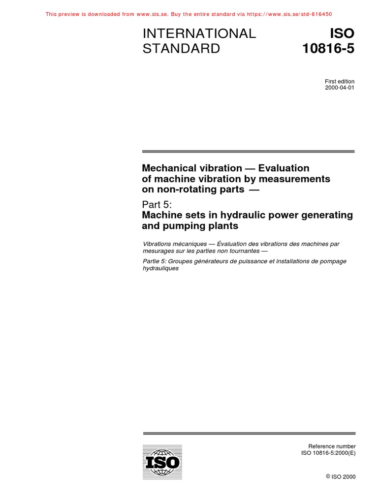 Iso 10816 5 en PDF | PDF | International Organization For ...