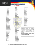 Vocabulario Quinto Grado | PDF