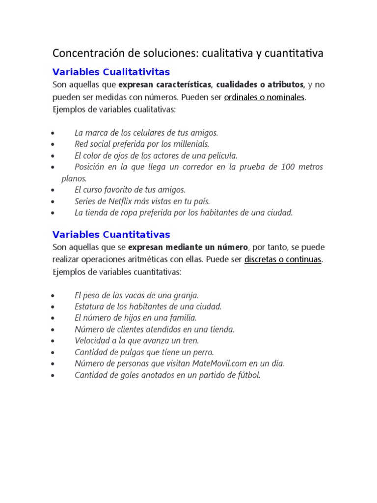 Concentración de Soluciones | PDF