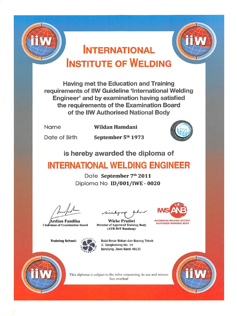2011-IWE IIW Sep OK | PDF | Technology & Engineering