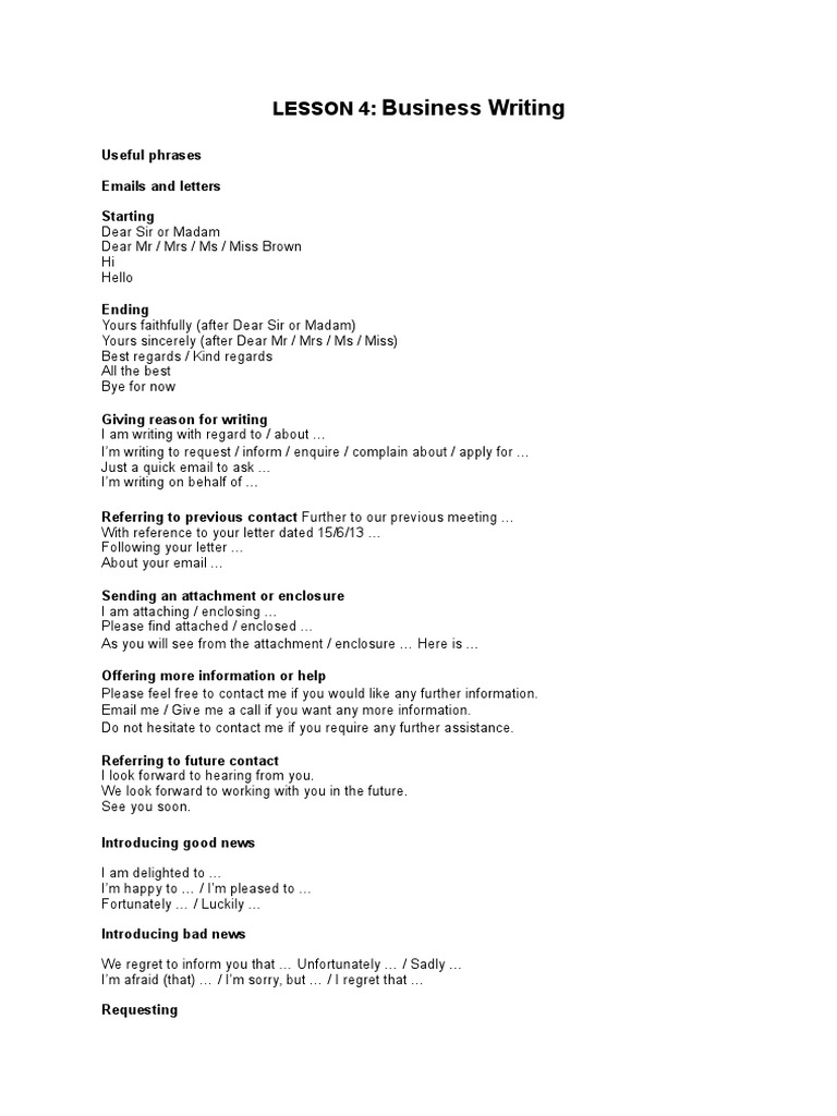 Business Writing & CV Tips | PDF | Written Communication | Communication