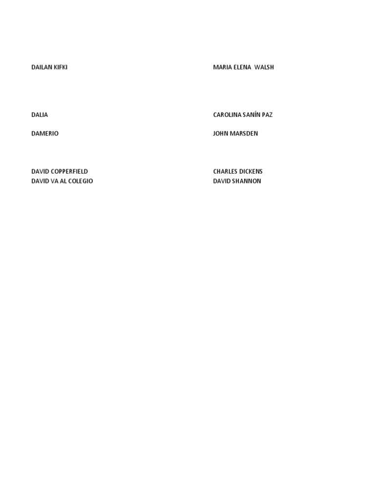 Inventario Con Letra D y e | PDF | Escritores