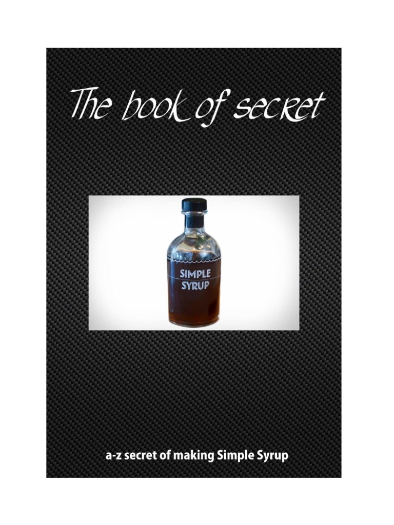 Resep Simple Syrup | PDF | Memasak, Makanan, & Anggur