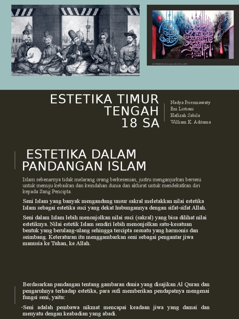 Estetika Timur Tengah | PDF