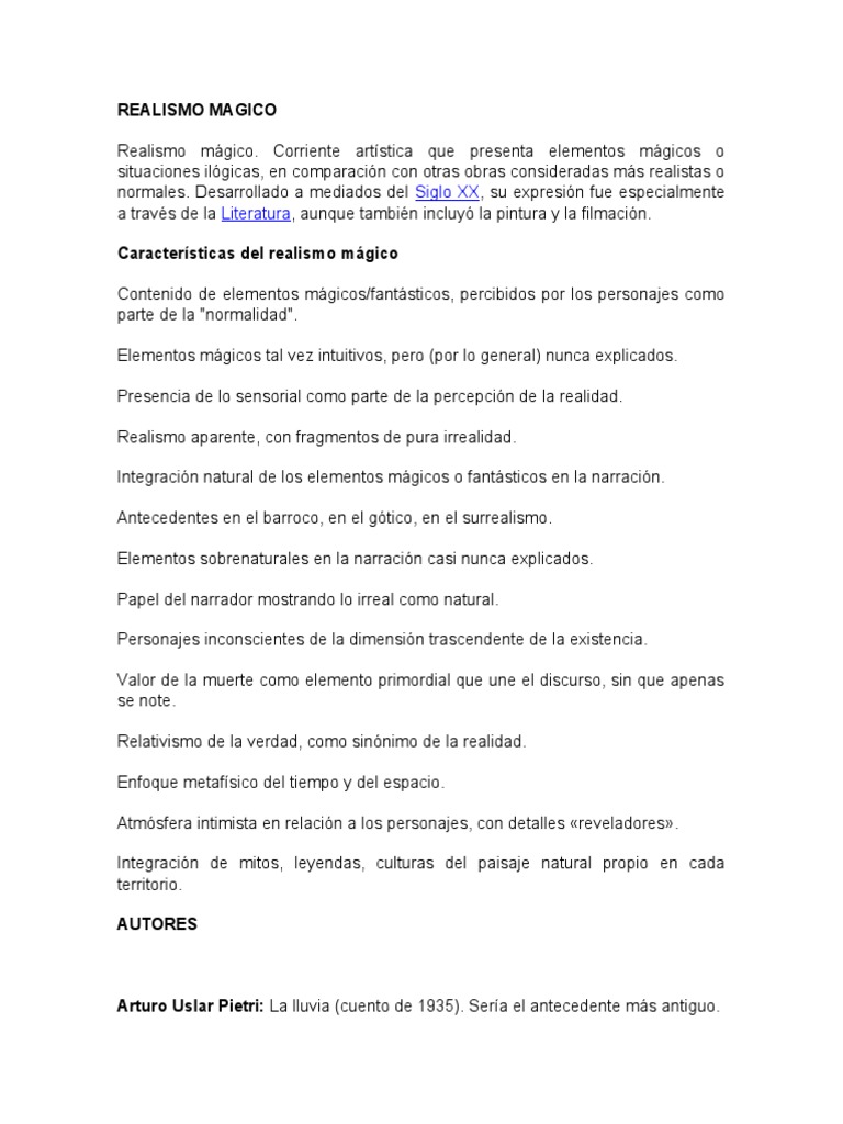 Introducción al Realismo Mágico | PDF | Vanguardia | Surrealismo