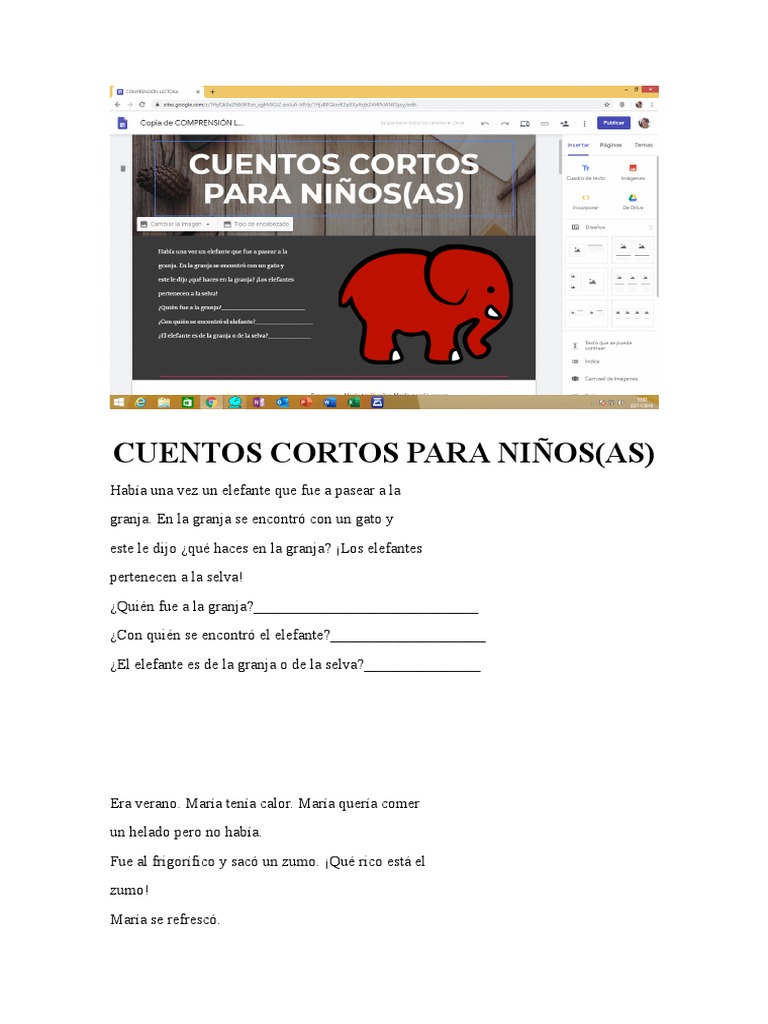 Cuentos Cortos para Niños | PDF