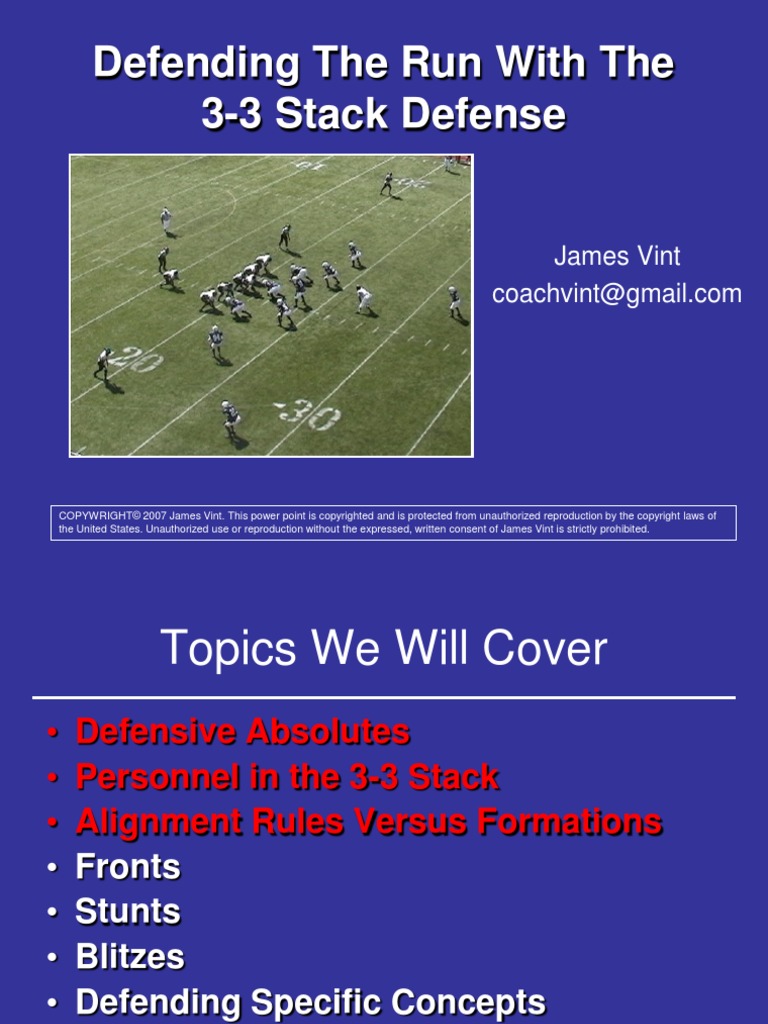 2013 Defending The Run With The Odd Stack Defense | PDF | Team Sports | Ball Games