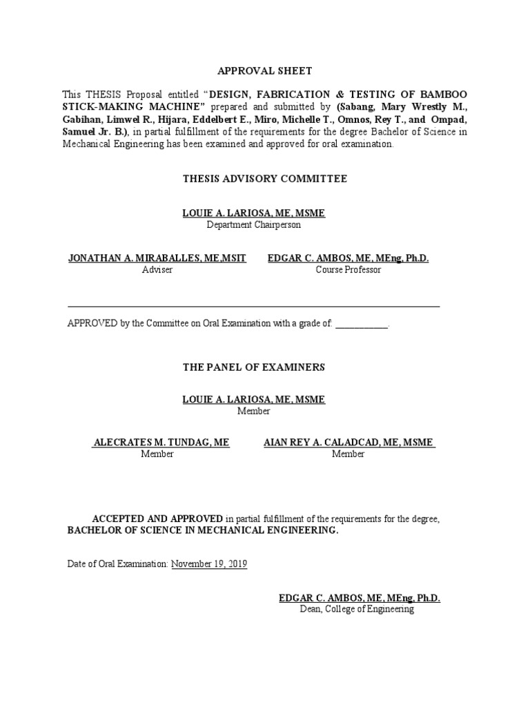 Approval Sheet | PDF