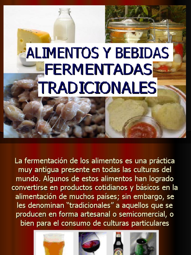ALIMENTOS Y BEBIDAS FERMENTADAS TRADICIONALES - Ppt.pps | PDF