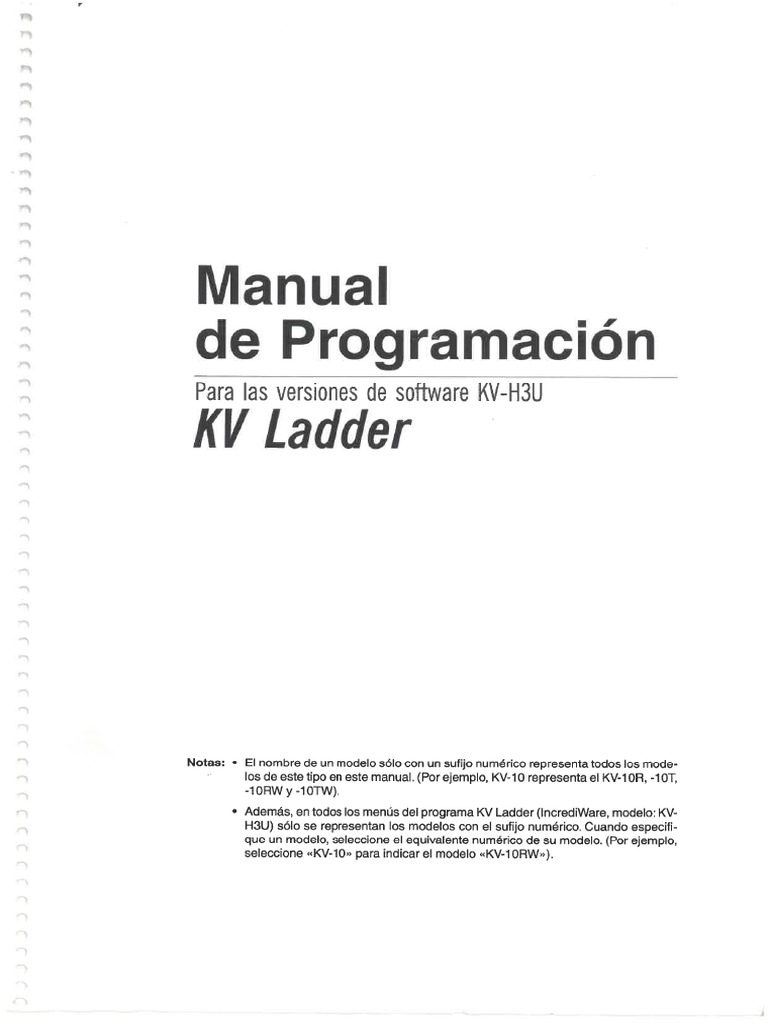 1º - Manual de Programacion KV Ladder-Rotado PDF | PDF