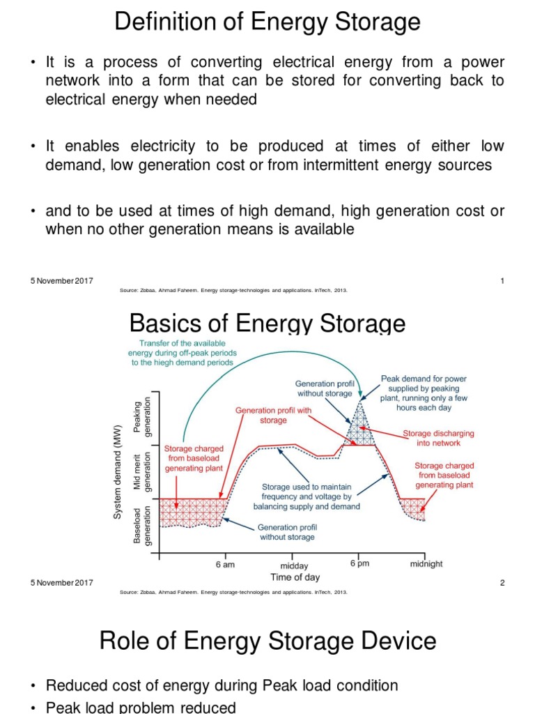 Energy Storage | PDF | Energy Storage | Electrical Grid