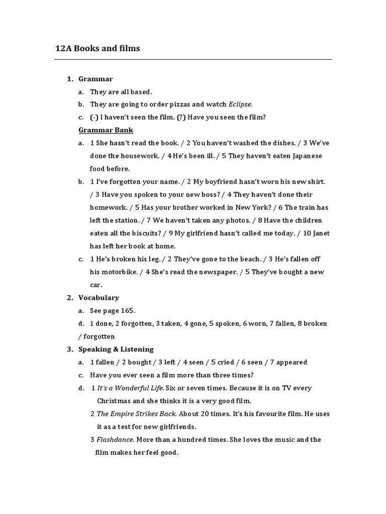 Ef Unit 12 | PDF
