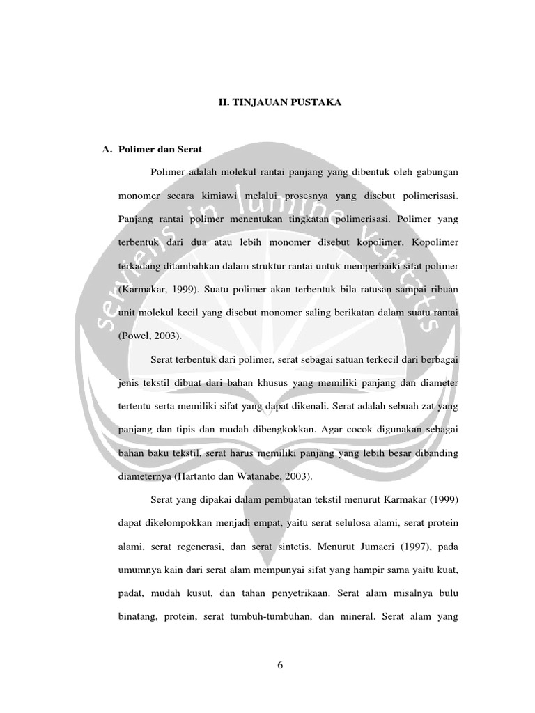Polimer, Serat, dan Kain dalam Tekstil | PDF | Griya & Taman | Sains ...
