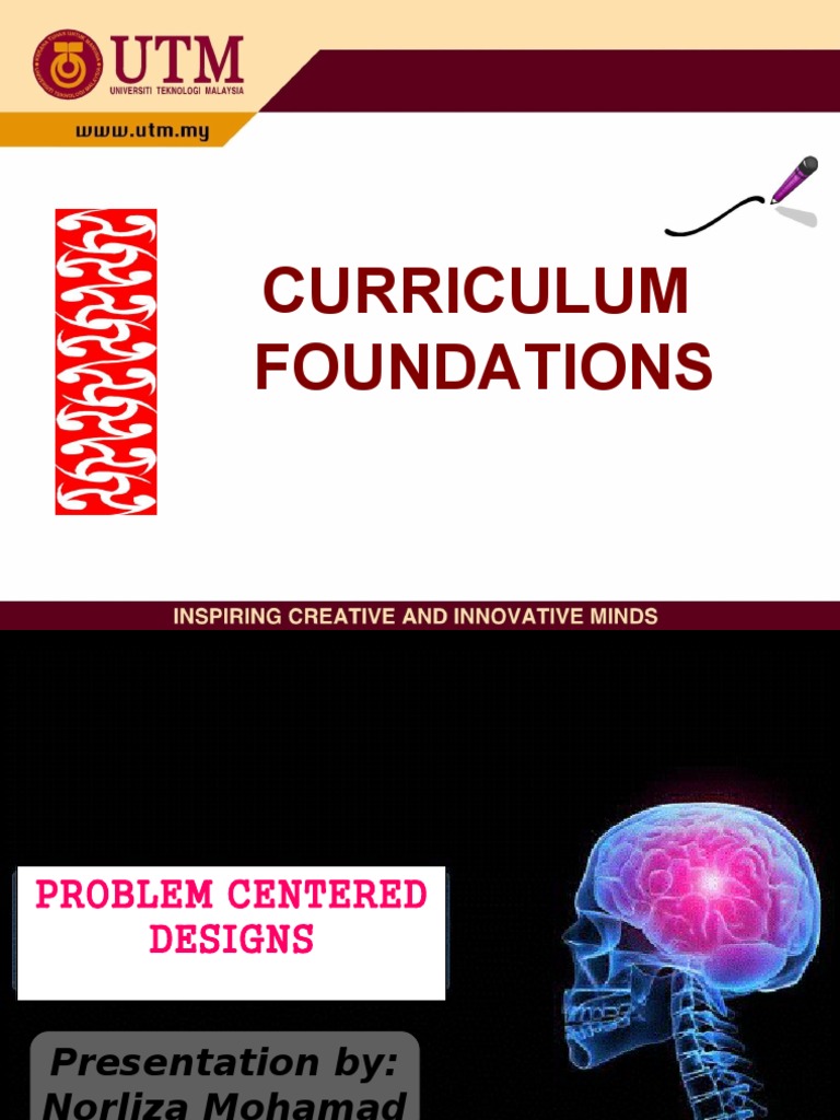 Problem Centered Curriculum | PDF | Curriculum | Design
