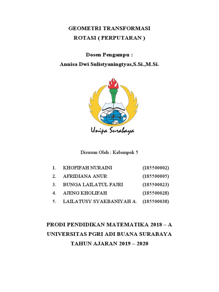 Geometri Transformasi (ROTASI) | PDF