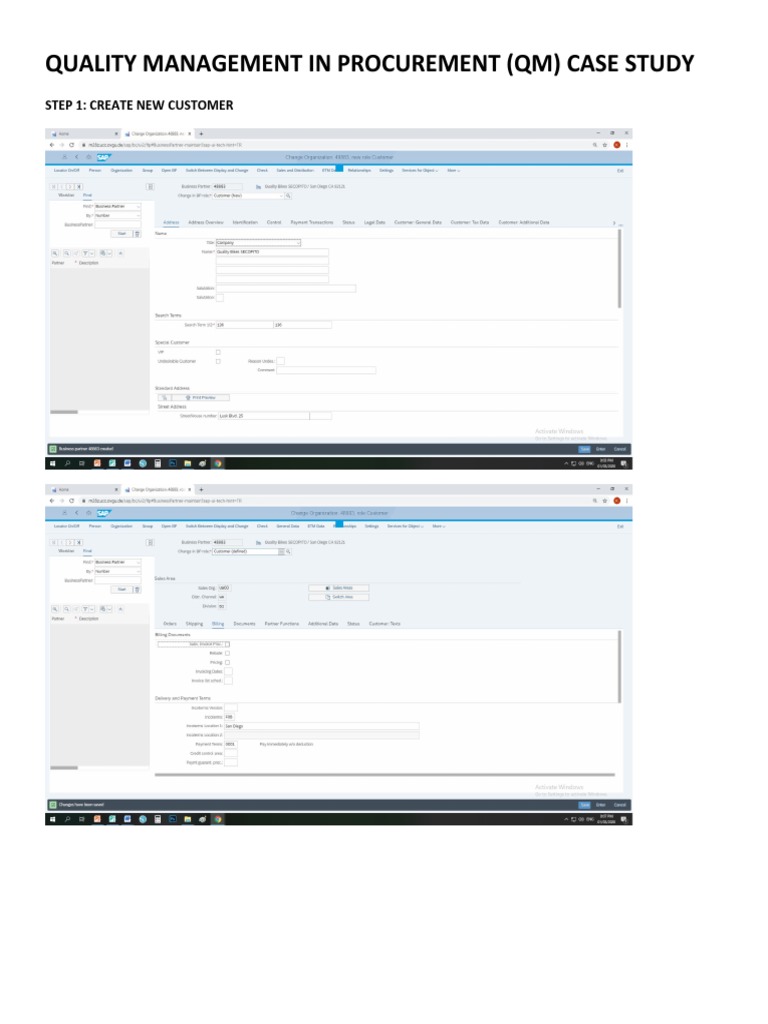 Quality Management in Procurement Case Study | PDF