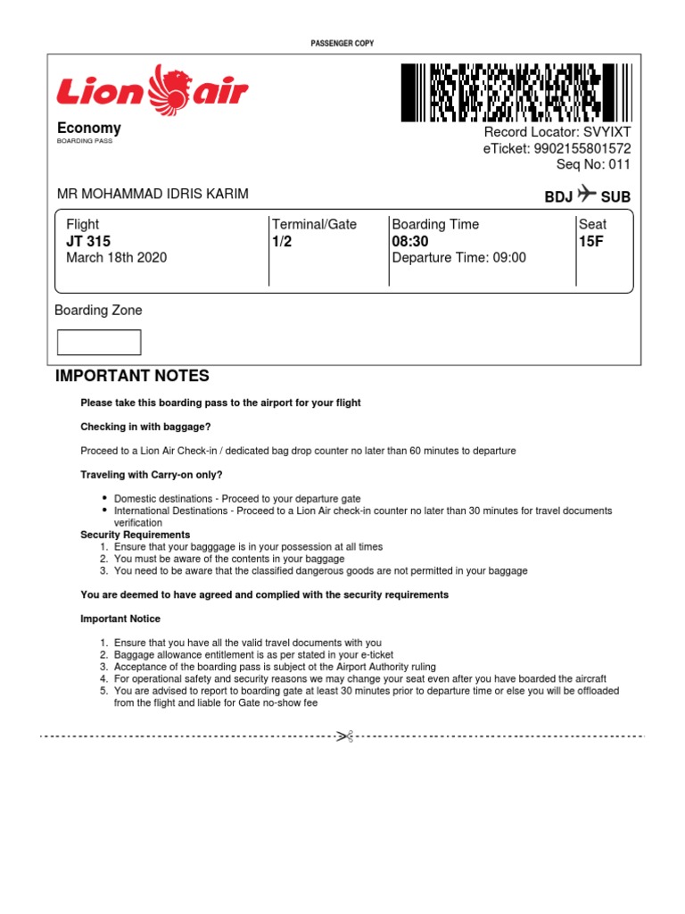 Document Contoh | PDF | Baggage | Aviation