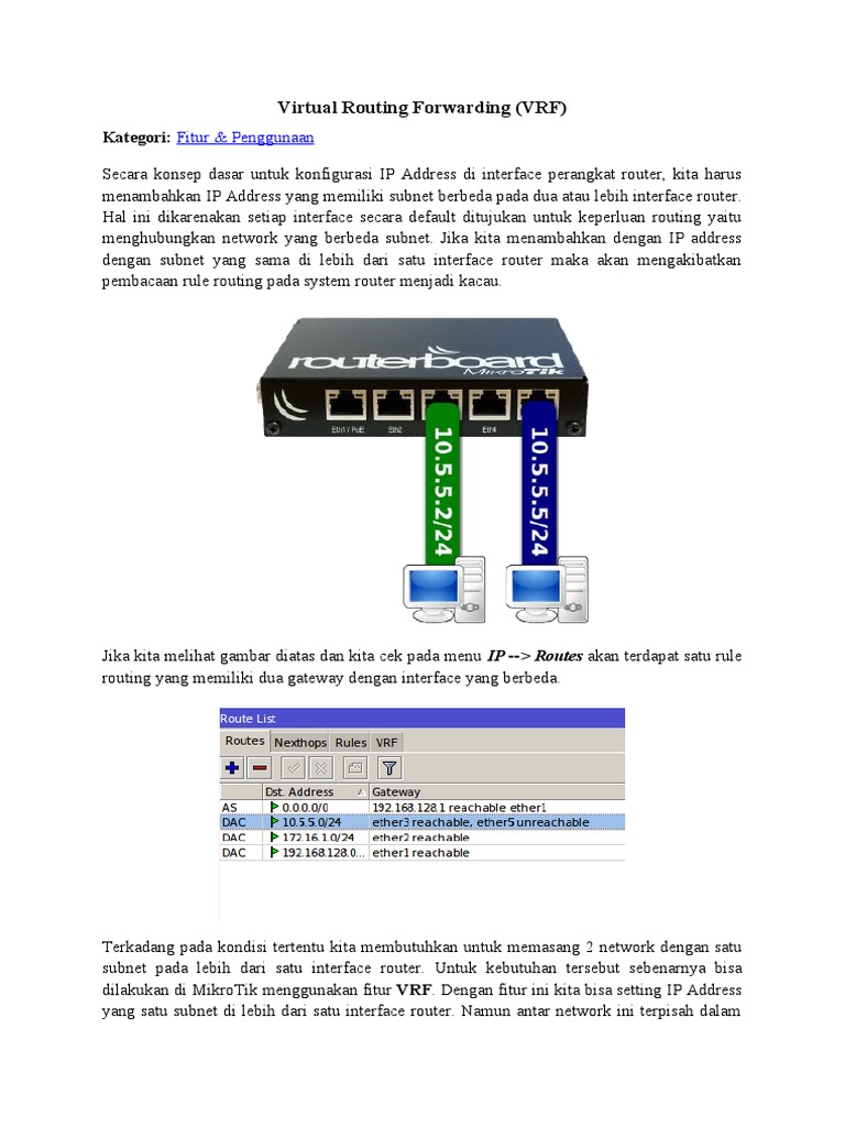 Virtual Routing Forwarding | PDF