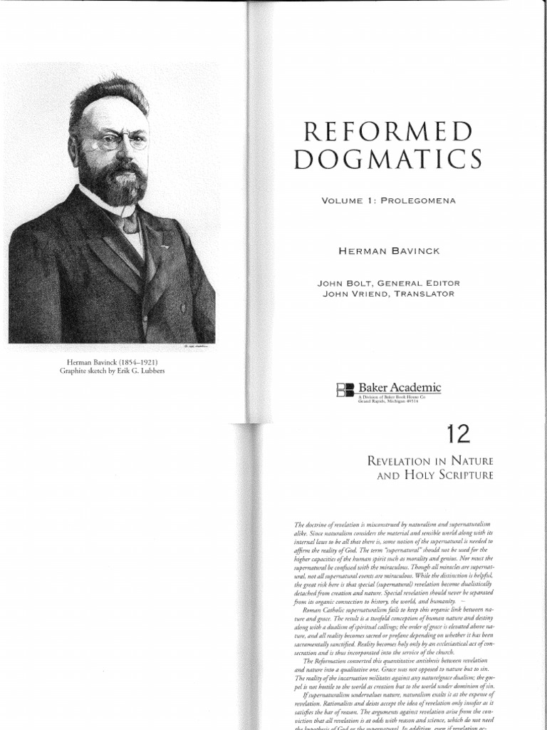 Bavinck - Reformed Dogmatics 1.353-385 PDF | PDF