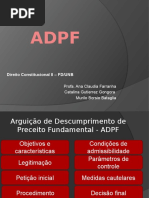 ADPF | PDF | Constituição | Separação de Poderes