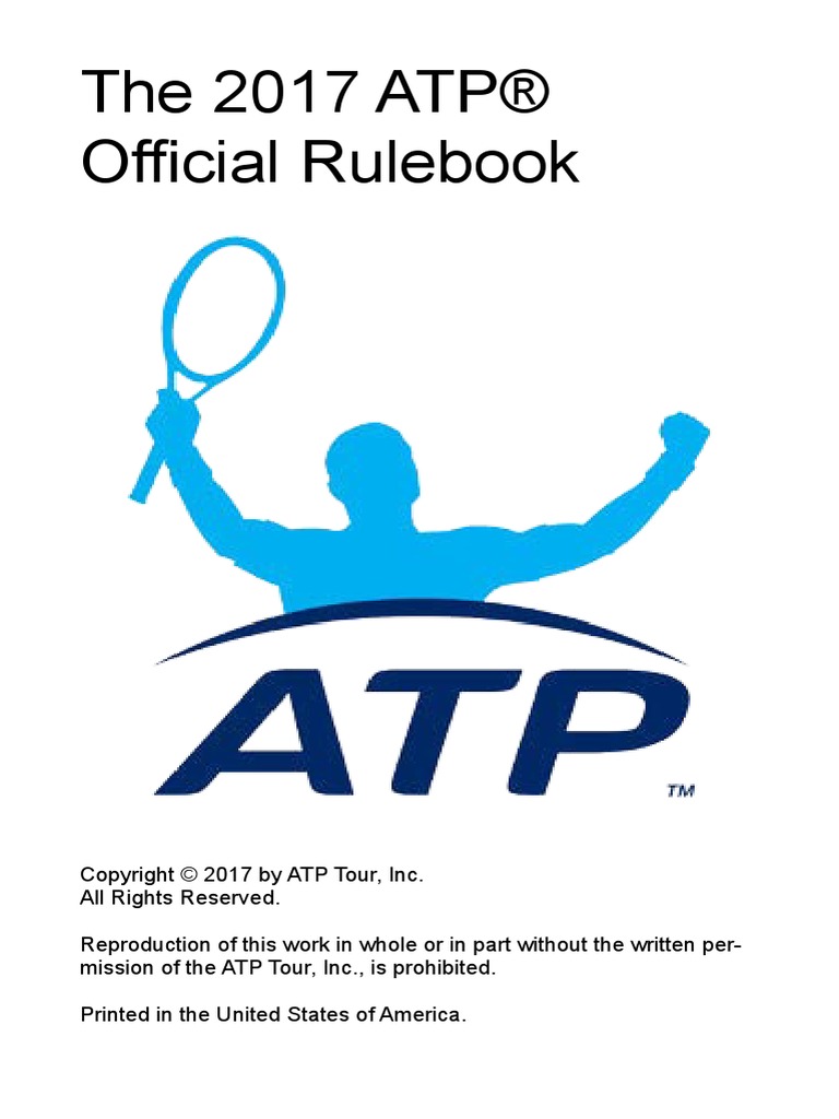 2017 Atp Rulebook 3feb17 | PDF | Racquet Sports | Sports
