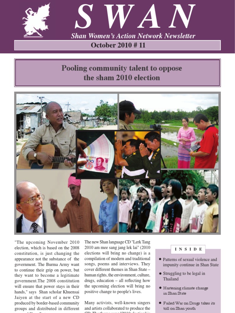 Shan Women (SWAN) Newsletter in English No 11 2010 | PDF | Myanmar ...