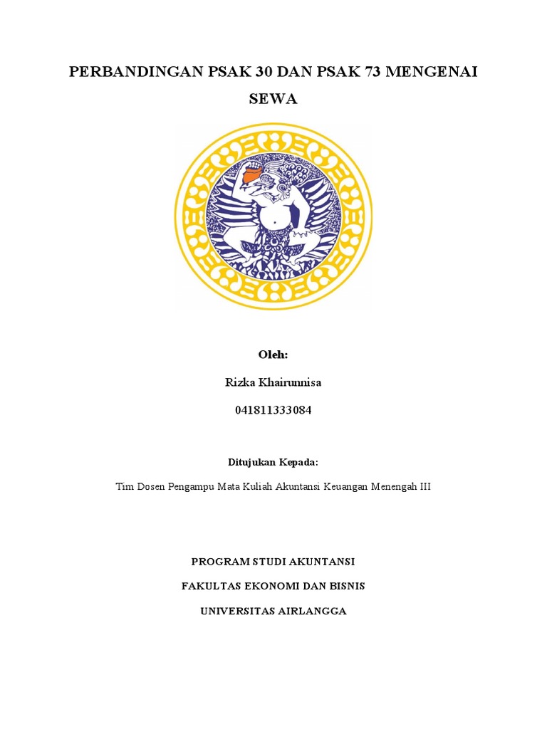 Perbandingan Psak 30 Dan Psak 73 - 041811333084 | PDF