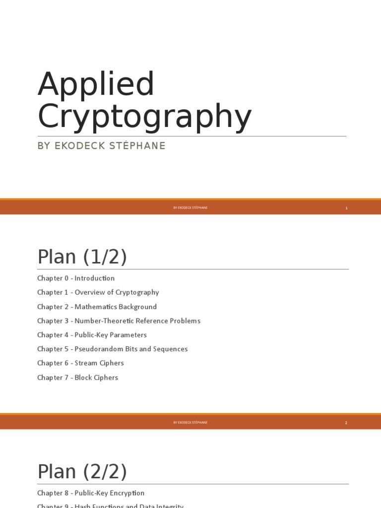 Introduction à la Cryptographie | PDF | Cryptage | Cryptanalyse