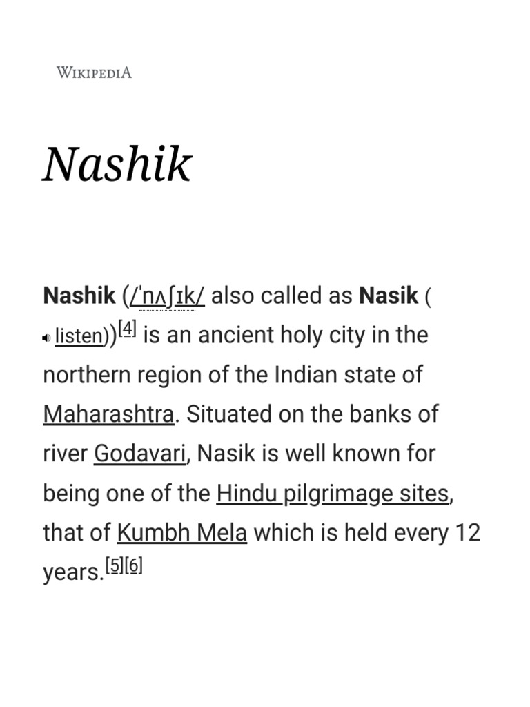 Nashik - Wikipedia | PDF | Sikhism | Business