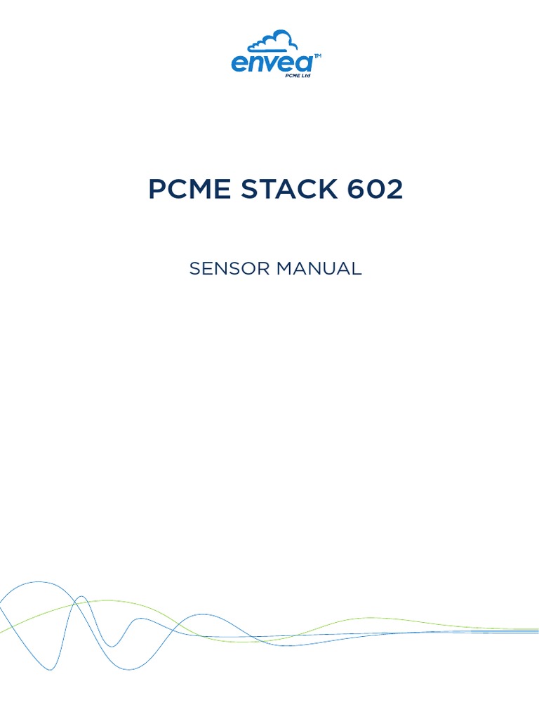 PCME STACK 602 Sensor Manual v4 PDF | PDF | Equipment | Electrical Engineering