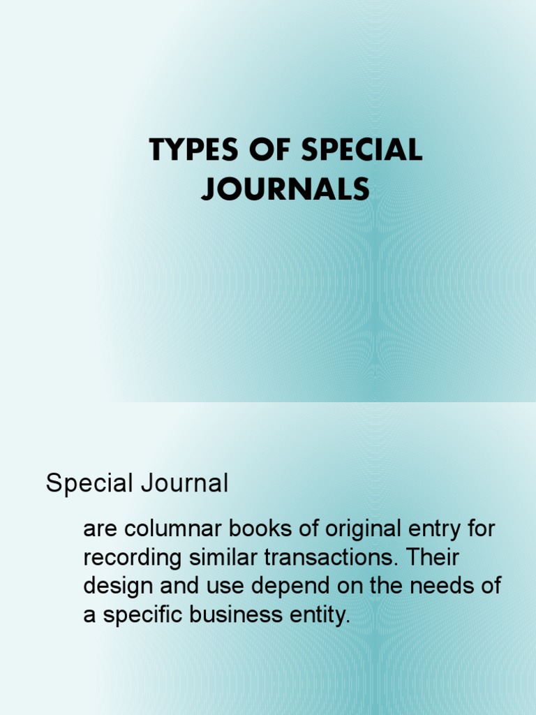 Special Journals | PDF | Debits And Credits | Payments