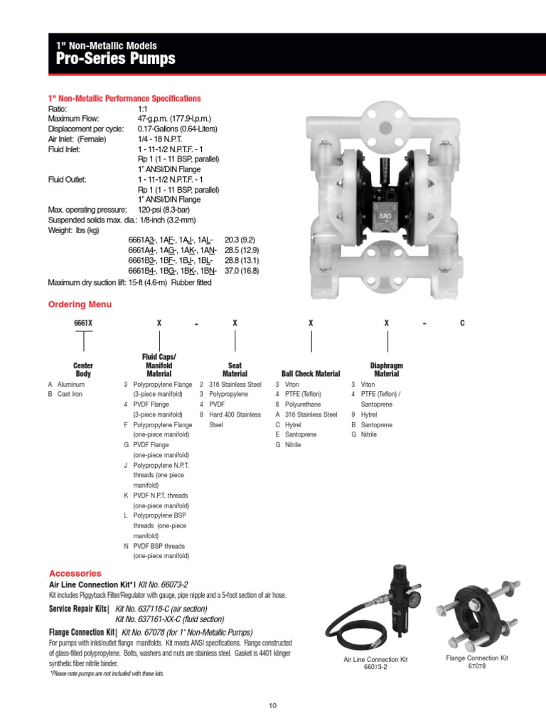 ARO-Sump Pump Standby-PD10P-YPS-PAA-Catalogue | PDF | Pump | Mechanical ...